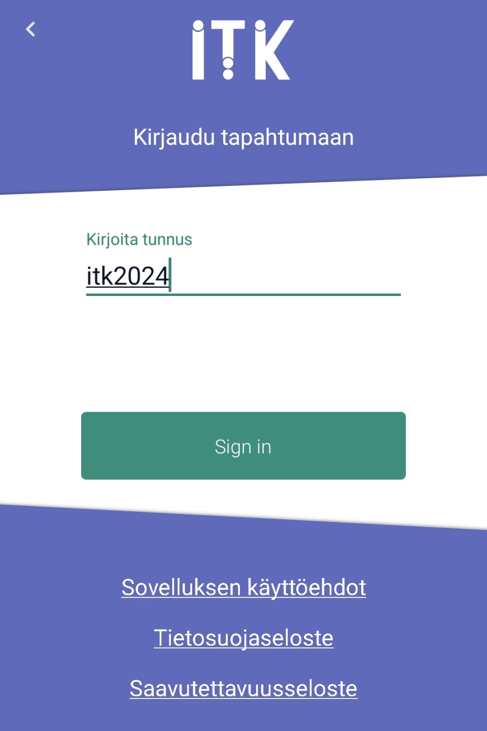 ITK-sovellus | ITK-Konferenssi